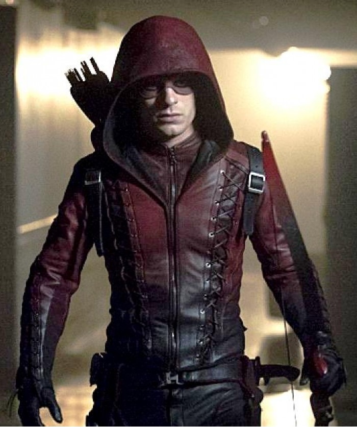 Colton Haynes Arrow Series Roy Harper Hooded Jacket
