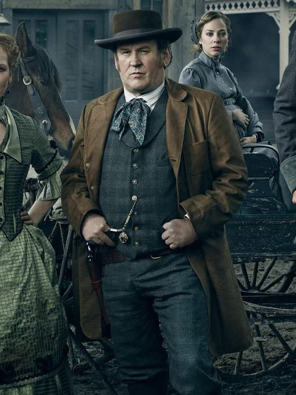 Colm Meaney Hell on Wheels Thomas 'Doc' Durant Coat