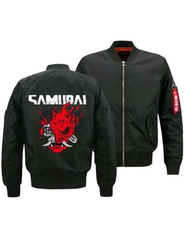 Video Game Cyberpunk 2077 Samurai Bomber Jacket