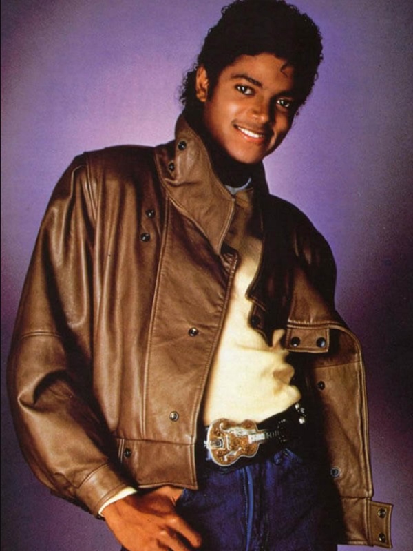 American Singer Michael Jackson Brown Leather Jacket