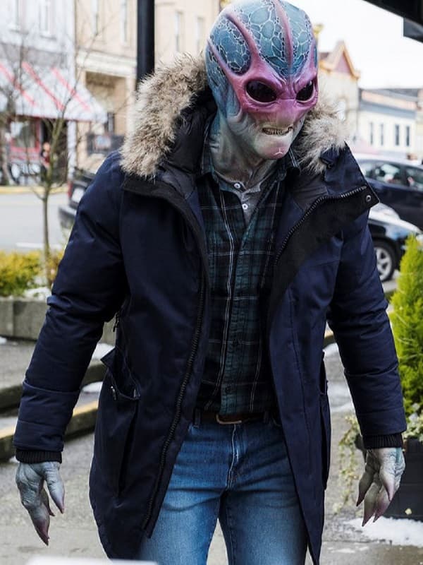 Keith Arbuthnot Resident Alien Secrets Alien Harry Double Coat