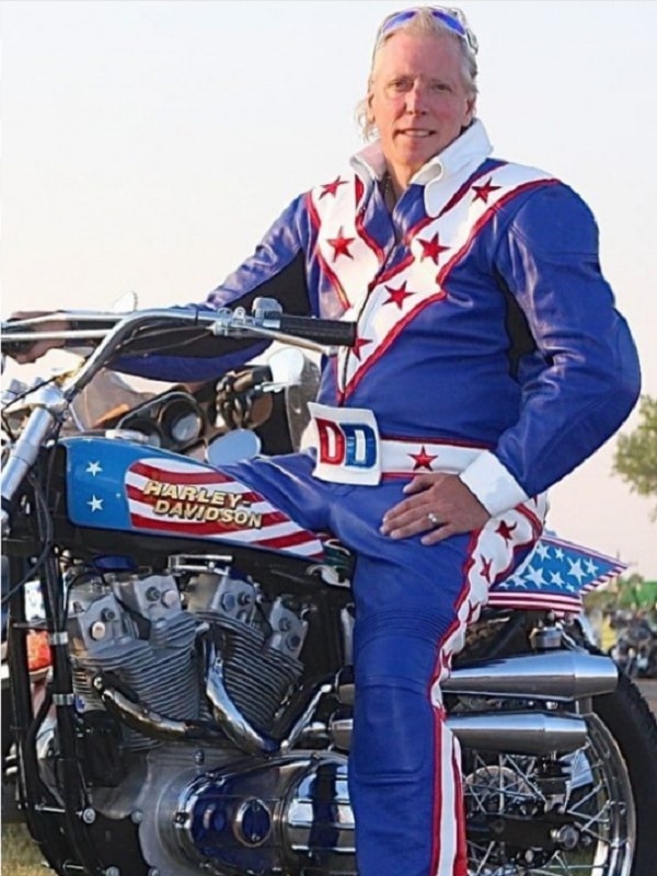Stunt Performer Daredevil Evel Knievel Motorboker Jacket