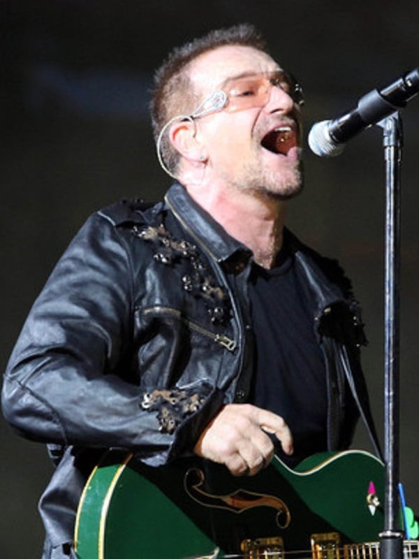 Irish Singer U2 Bono Concert Leather Jacket