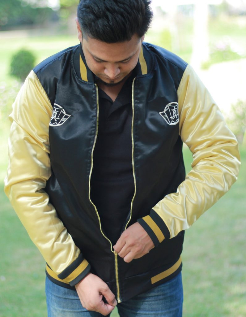 Video Game Yakuza Goro Majima Logo Satin Jacket