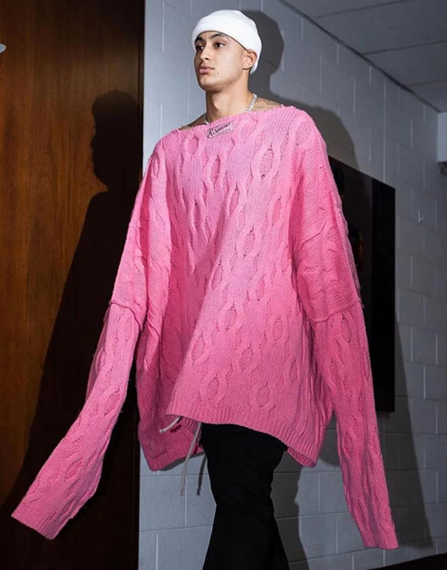 Kyle Kuzma's Giant, Pink Raf Simons Sweater